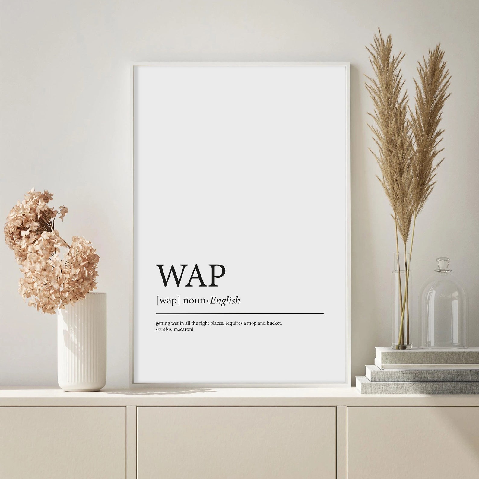WAP Definition Print WAP Art Print Funny Home Decor Dorm - Etsy