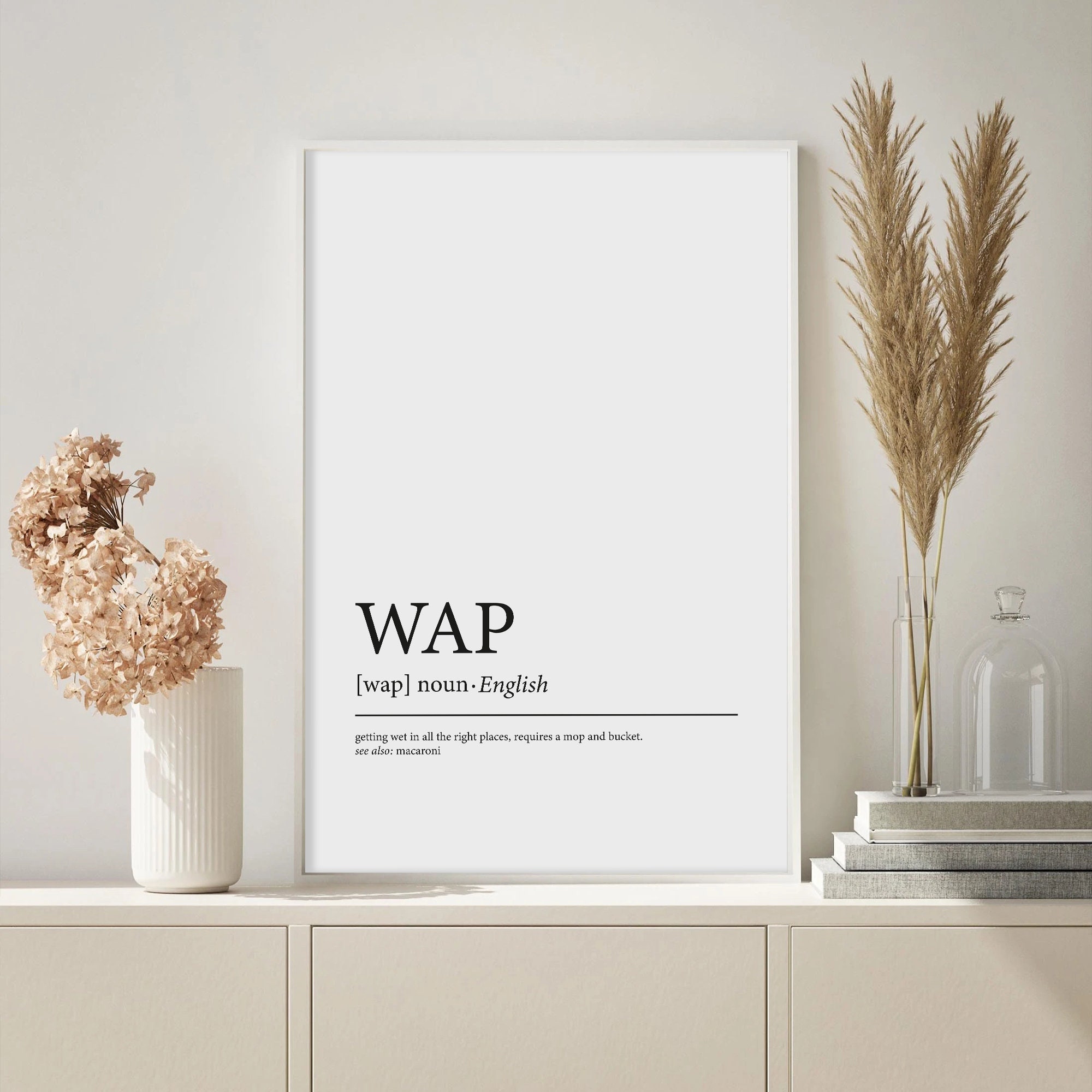 WAP Definition Print, WAP Art Print, Funny Home Decor, Dorm Room Gift ...