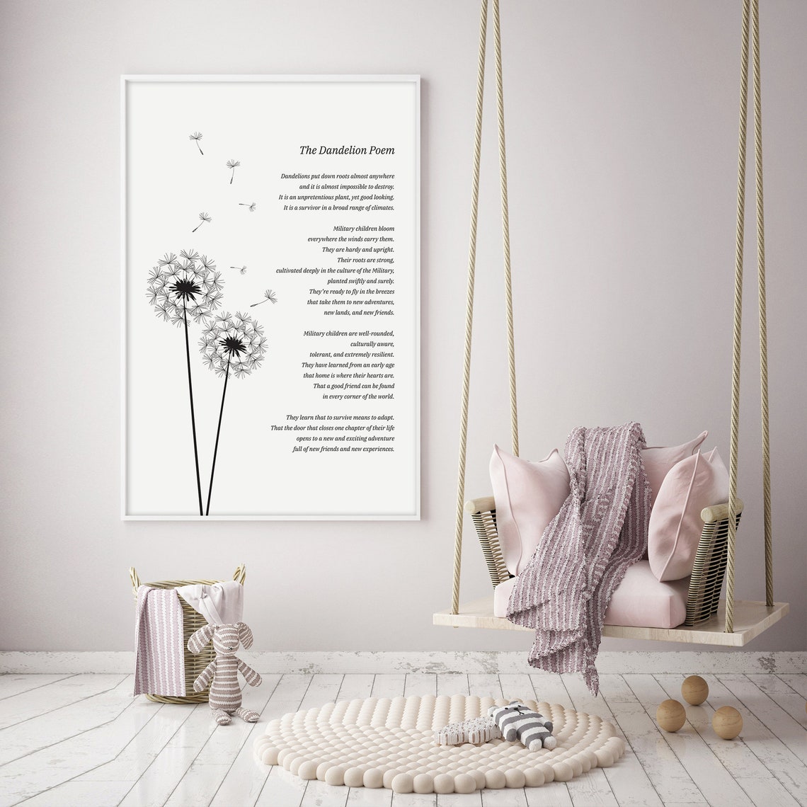 The Dandelion Poem Official Flower Military Child Military - Etsy