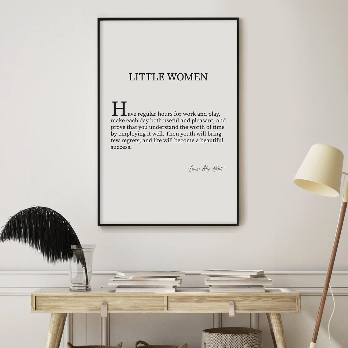 Little Women Quote Louisa May Alcott Quote Print Classic | Etsy