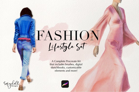 Fashion Lifestyle Set for Procreate Fashion Illustrations - Etsy