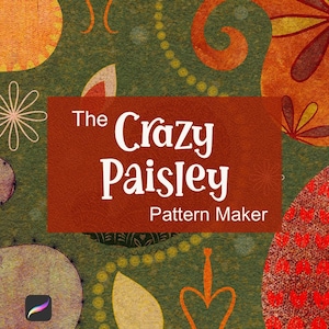 The Crazy Paisley Pattern Maker for Procreate, Abstract Art, Paisley ...