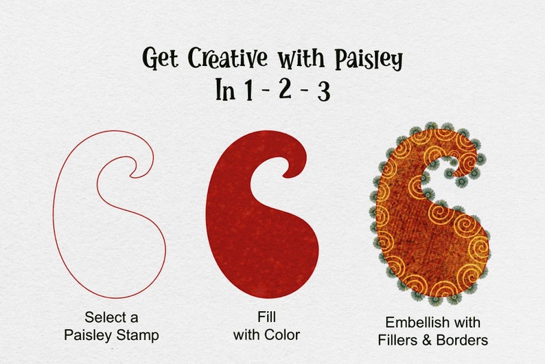 Paisley Pattern Maker Brushes for Procreate (digital Download) - Etsy