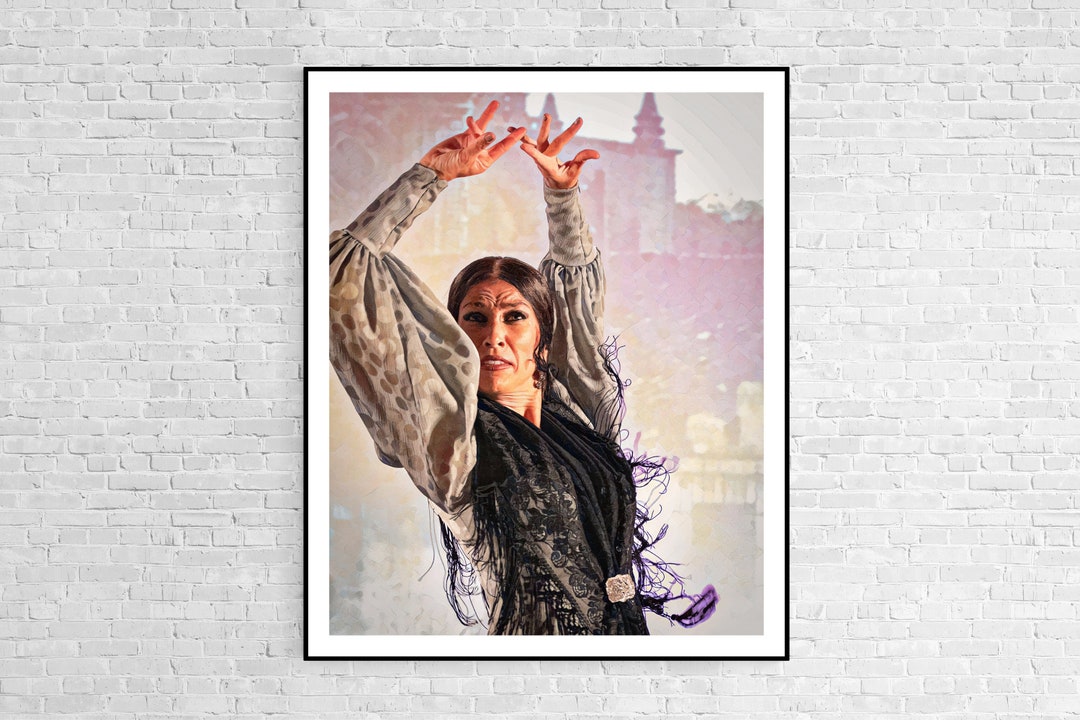 Flamenco Dancer Print Spanish Dancer Poster Gitana Dancer - Etsy