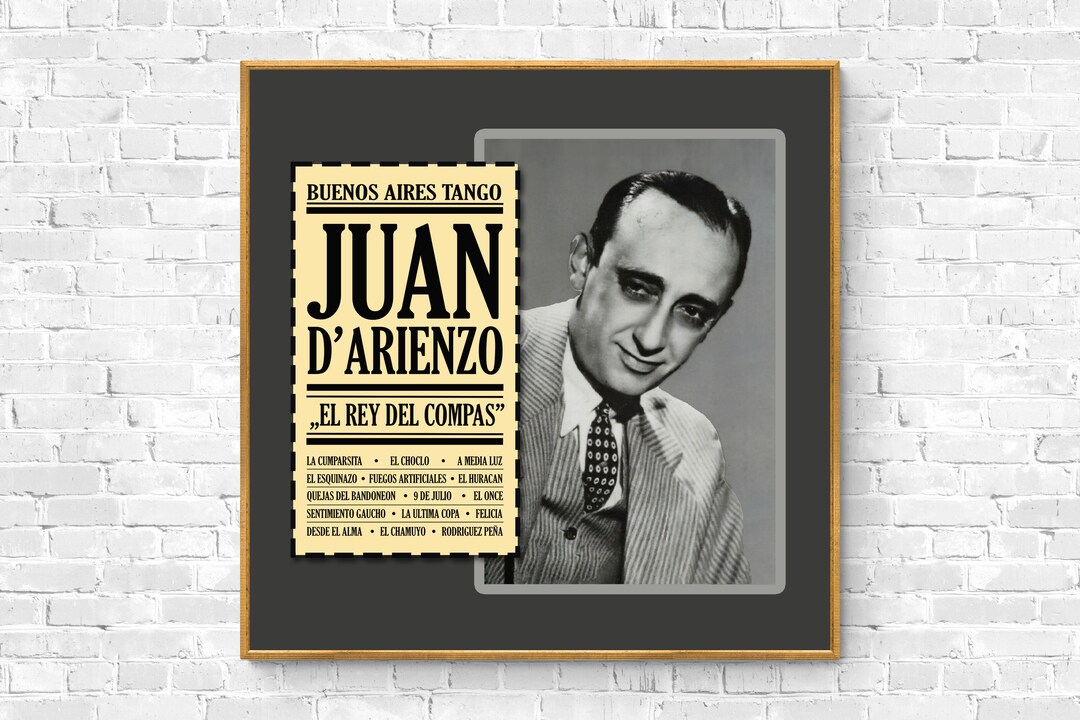 Large Format Tango Dance Art Tango Gift for Dancer Juan D'arienzo Tango ...