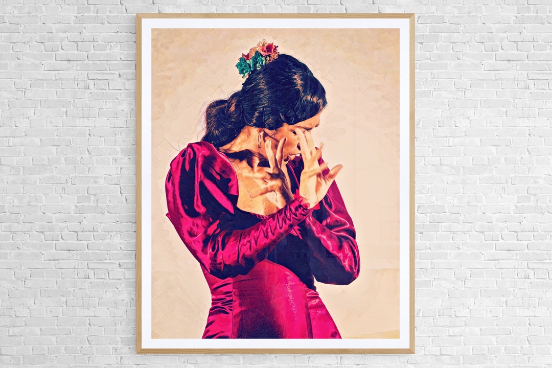 Flamenco Dancer Print, Spanish Dancer Poster, Gitana Dancer Print - Etsy
