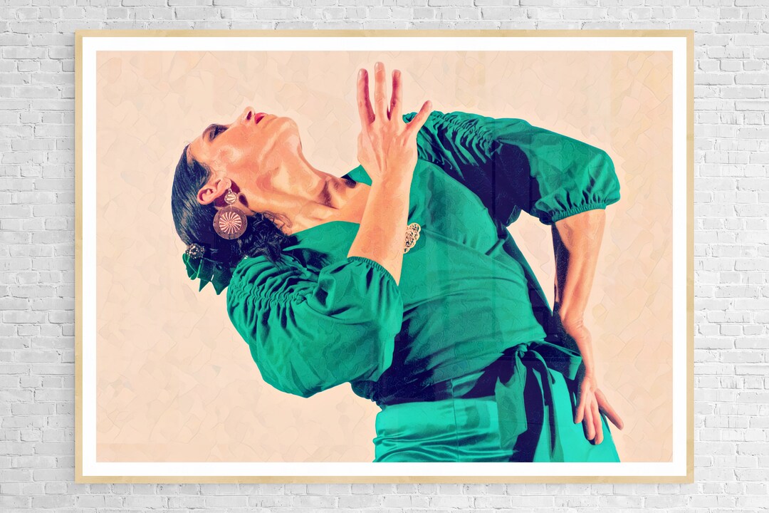 Flamenco Dancer Print Spanish Dancer Poster Gitana Dancer - Etsy