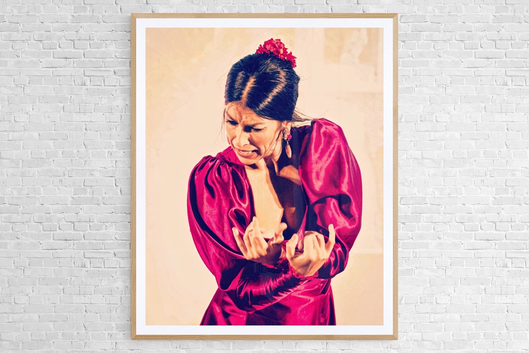 Flamenco Dancer Print, Spanish Dancer Poster, Gitana Dancer Print - Etsy