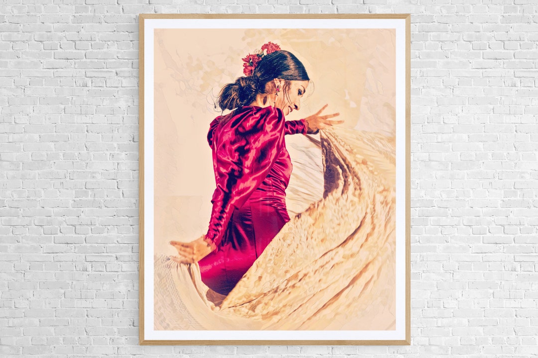 Flamenco Dancer Print, Spanish Dancer Poster, Gitana Dancer Print - Etsy