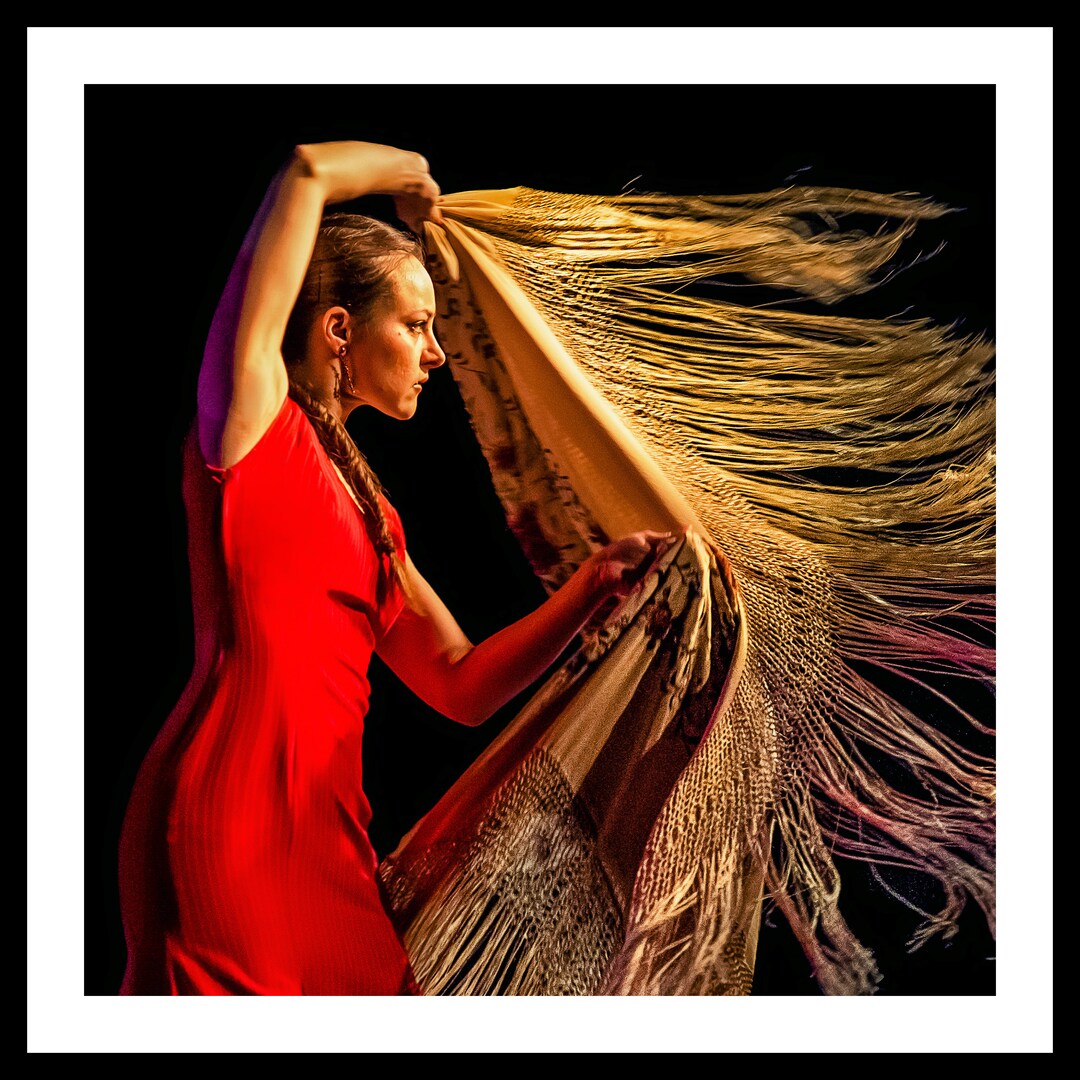 Large Format Flamenco Dancer Print Spanish Dancer Poster Gitana Dancer ...