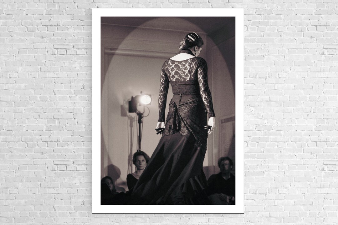 Flamenco Dancer Art Spanish Dancer Poster Gitana Dancer Wall Art Dance ...