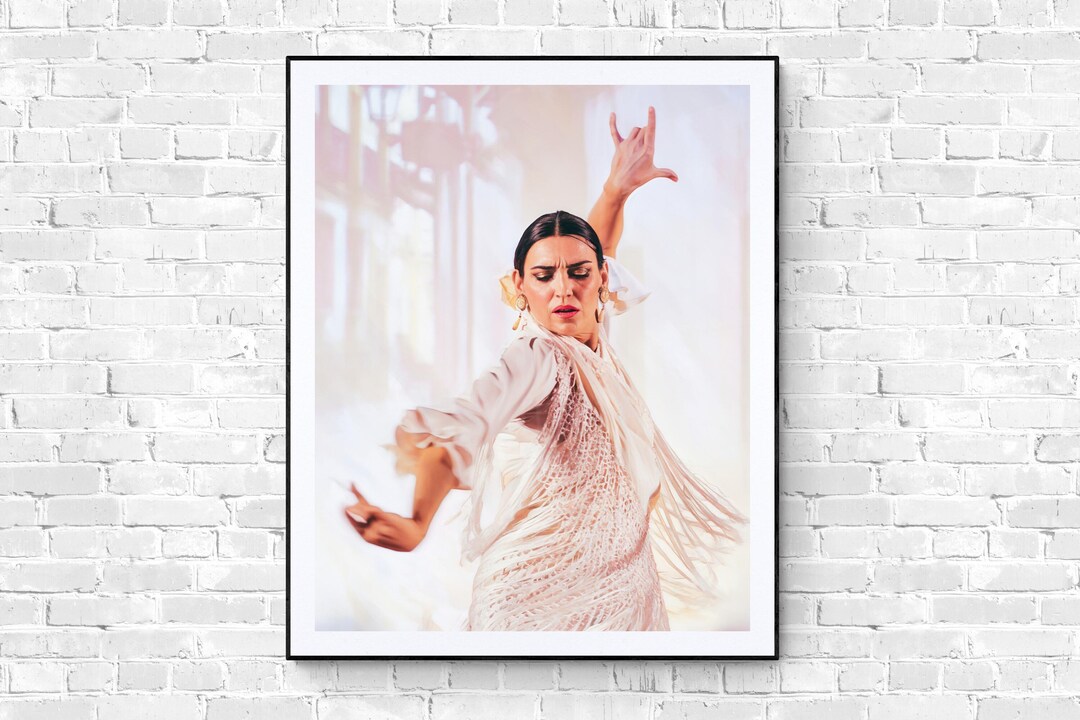 Flamenco Dancer Art | Spanish Dancer Poster | Gitana Dancer Wall Art ...