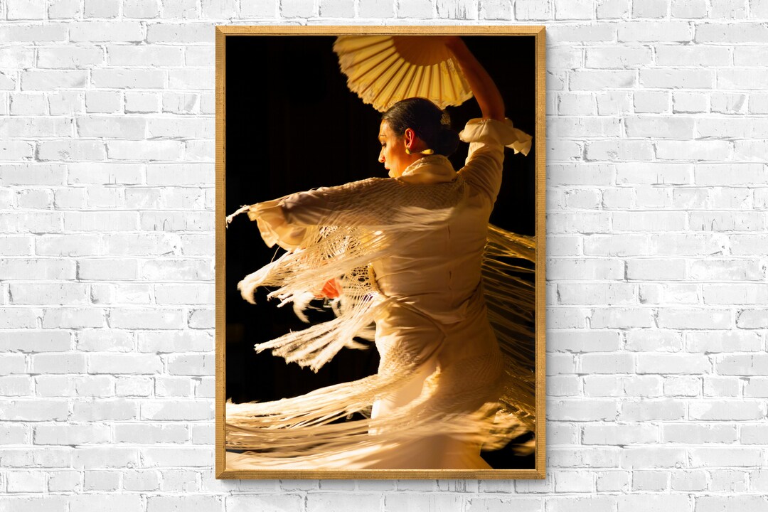 Flamenco Dancer Art Spanish Dancer Poster Gitana Dancer Wall Art Dance ...