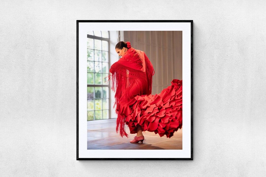 Flamenco Dancer Print Spanish Dancer Poster Dance Studio and School ...