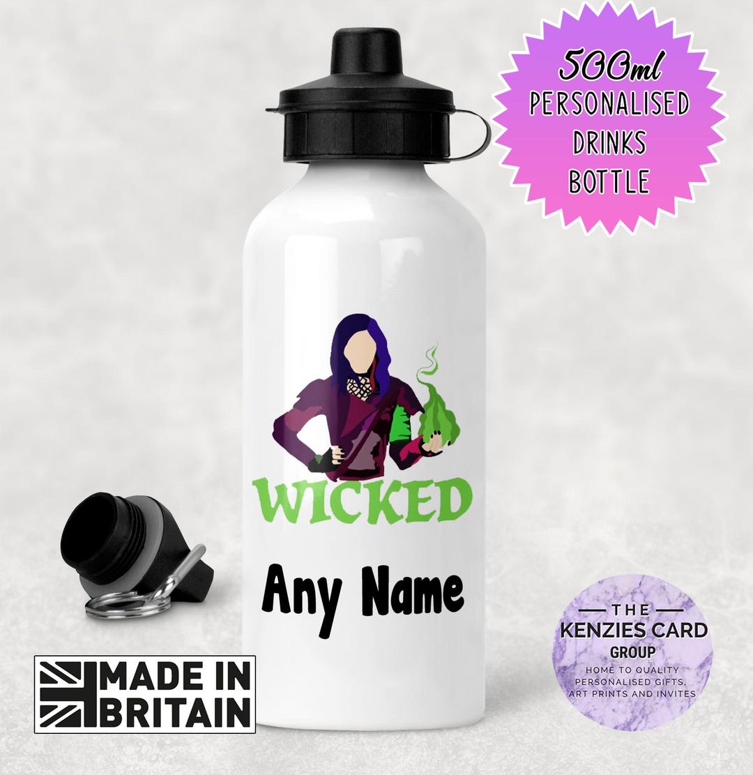 Personalised Disney Descendants Water Bottle Bottle Any Name Christmas ...
