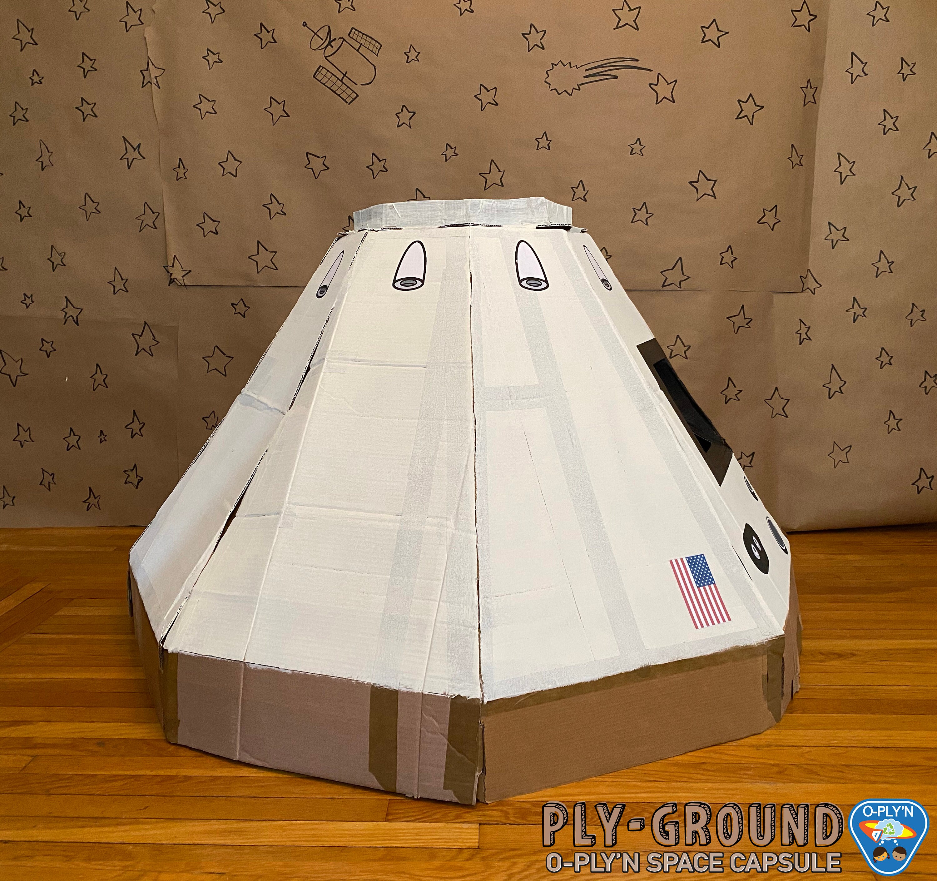 O-PLY'N Cardboard Space Capsule - Etsy