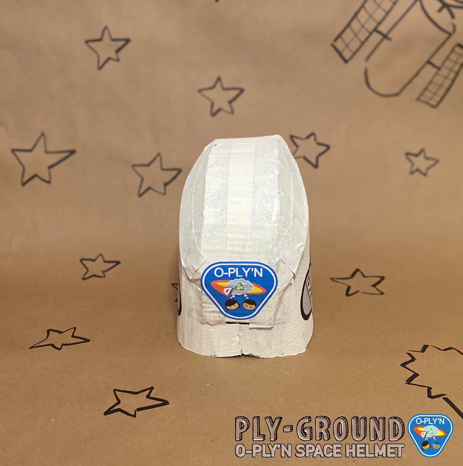 O-PLY'N Cardboard Space Helmet LARGE (fits 20-22 Inch Head) - Etsy