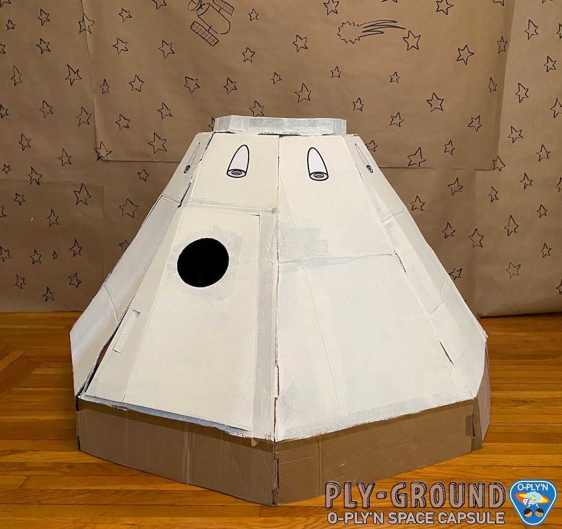 O-PLY'N Cardboard Space Capsule - Etsy