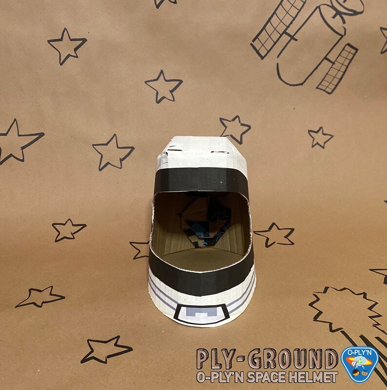 O-PLY'N Cardboard Space Helmet SMALL (fits 17-19 Inch Head) - Etsy