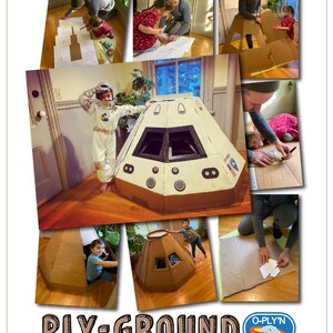 O-PLY'N Cardboard Space Capsule - Etsy