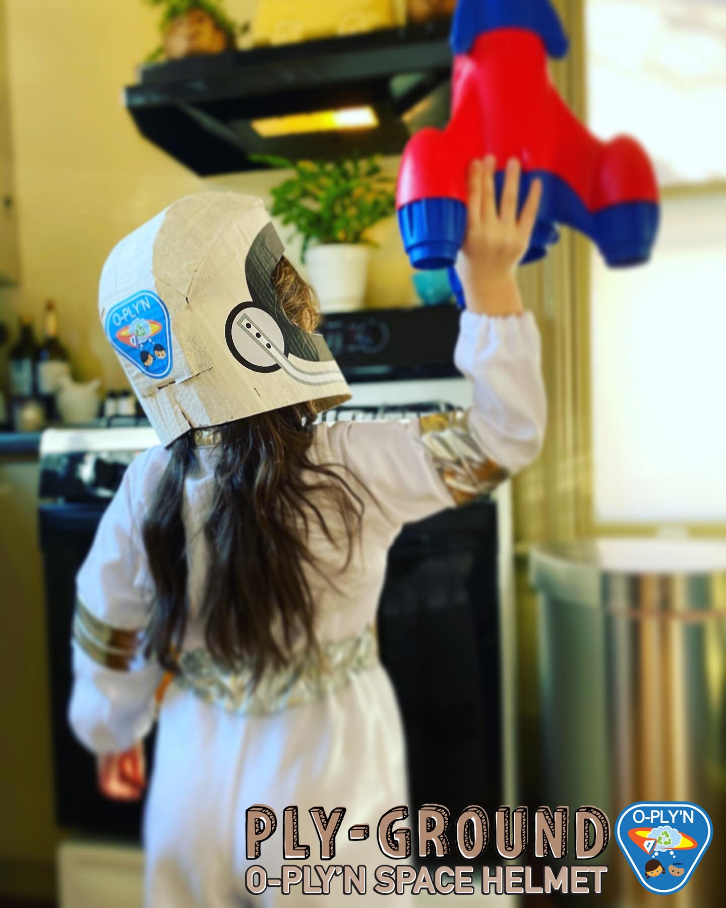 O-PLY'N Cardboard Space Helmet LARGE (fits 20-22 Inch Head) - Etsy