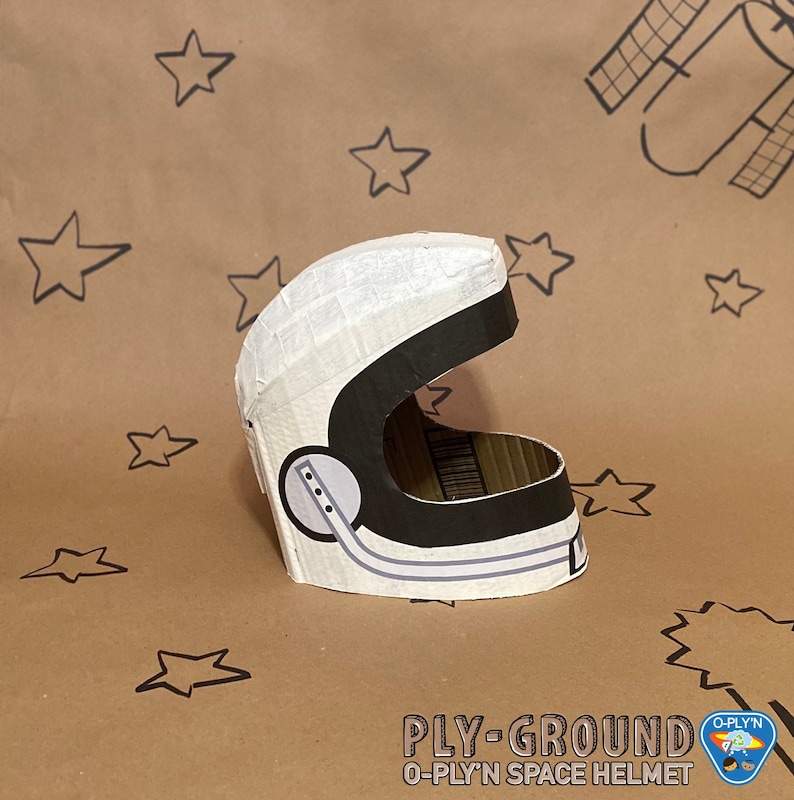 O-PLY'N Cardboard Space Helmet SMALL (fits 17-19 Inch Head) - Etsy
