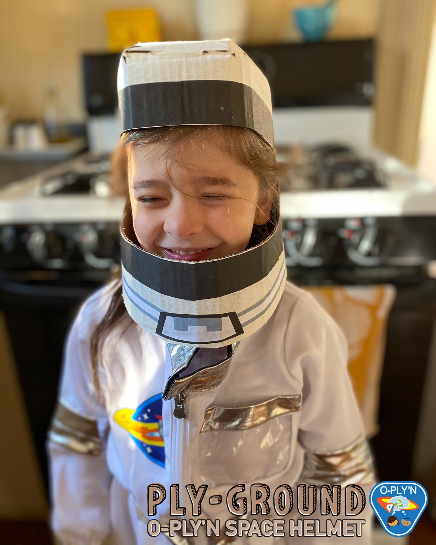 O-PLY'N Cardboard Space Helmet LARGE (fits 20-22 Inch Head) - Etsy