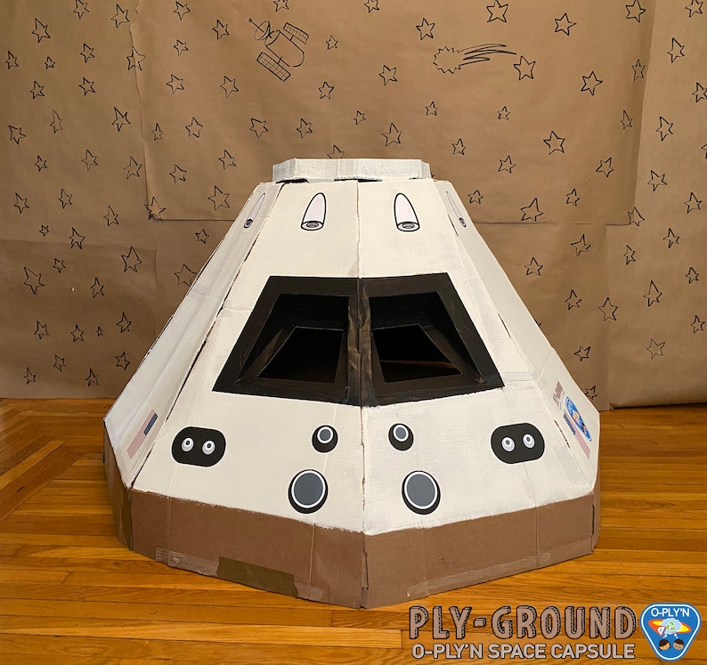 O-PLY'N Cardboard Space Capsule - Etsy