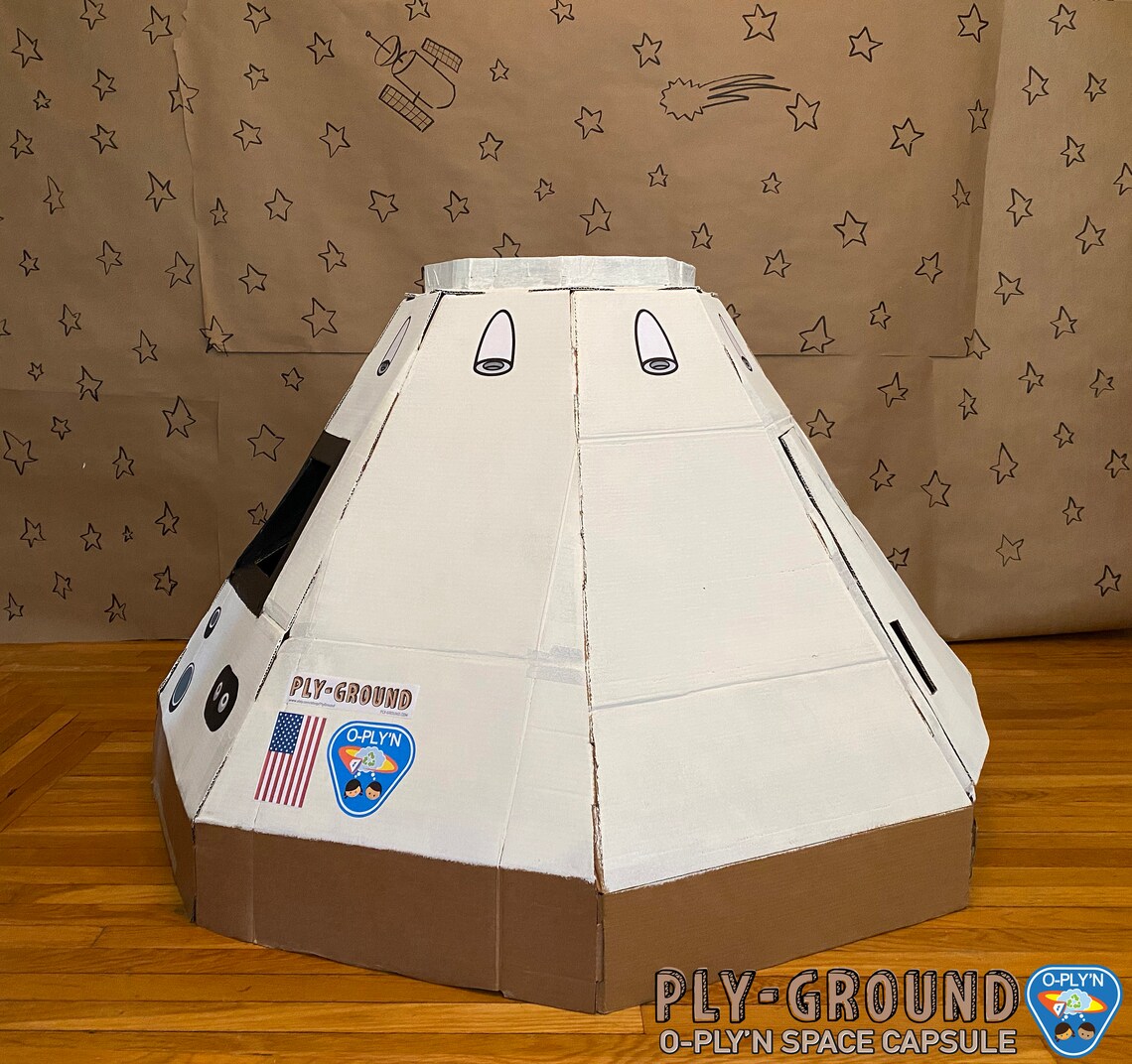 O-PLY'N Cardboard Space Capsule - Etsy