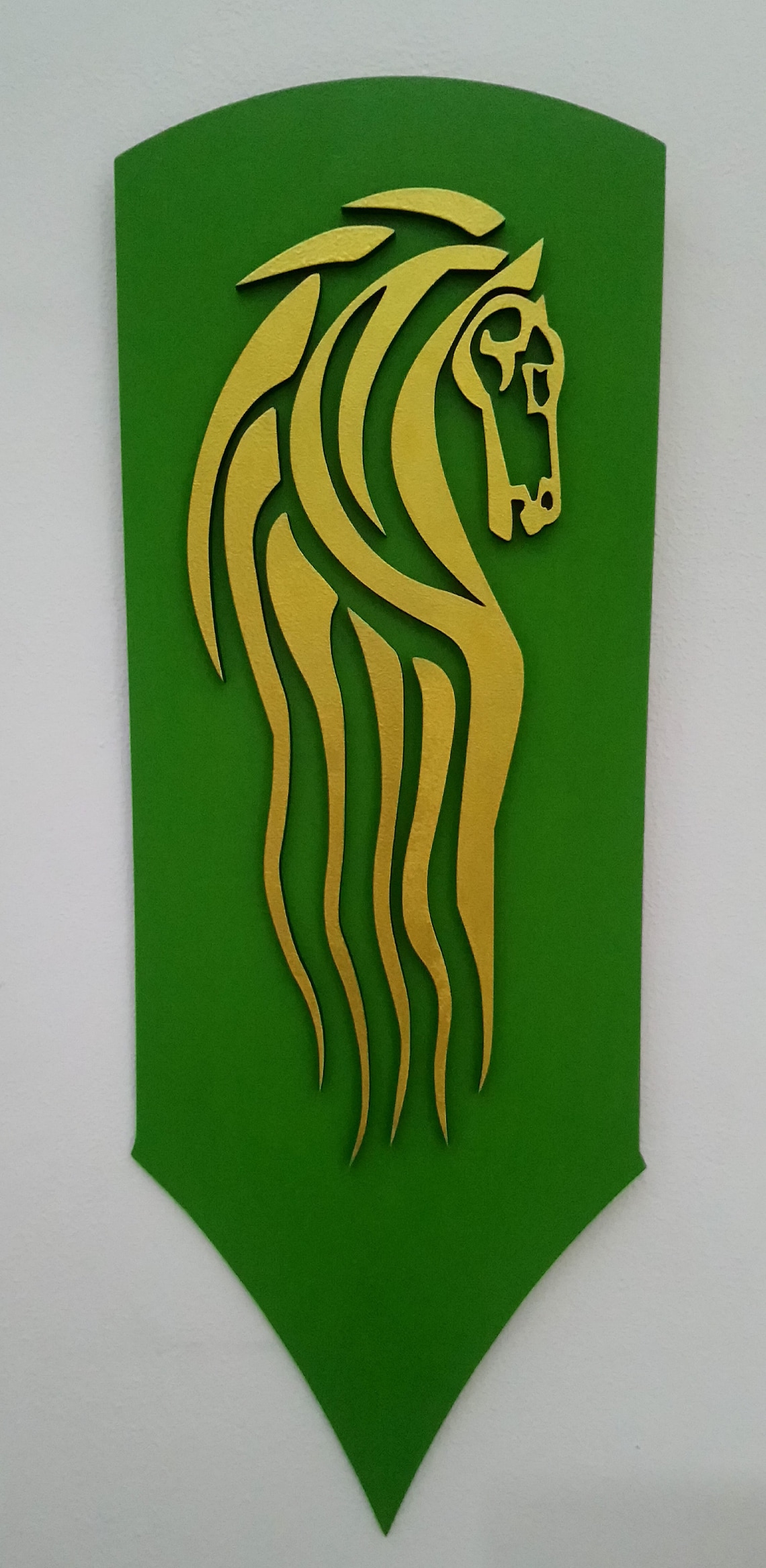 Lord of the Rings Rohan Flag shield Symbol Wooden Wall - Etsy UK