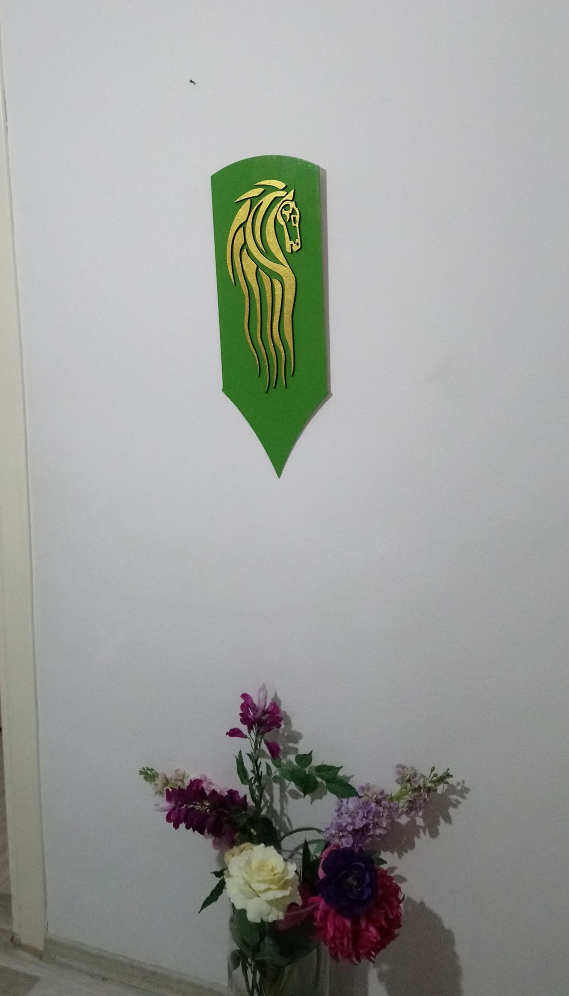 Lord of the Rings Rohan Flag shield Symbol Wooden Wall - Etsy UK