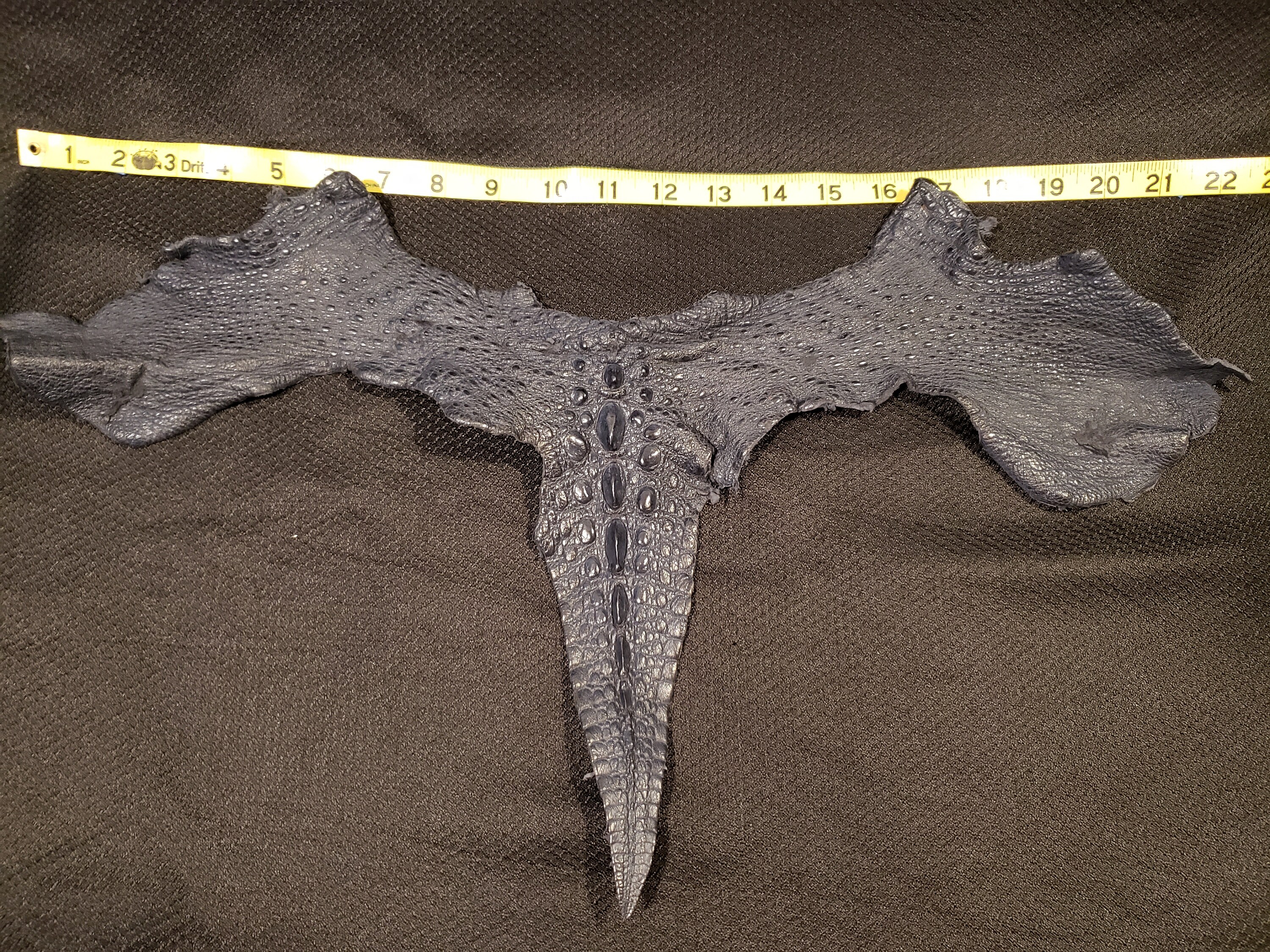 Small Snapping Turtle Leather Project Grade Small Tail Dark Blue - Etsy