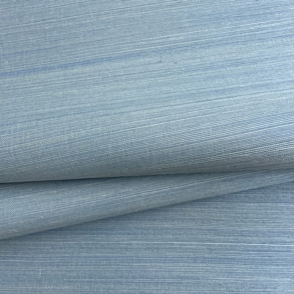 Blue Grasscloth Wallpaper - Etsy