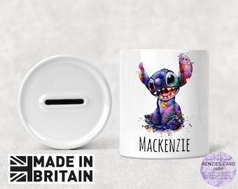 Stitch Money Box - Etsy UK