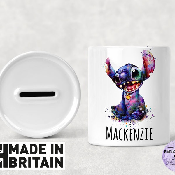 Stitch Money Box - Etsy UK