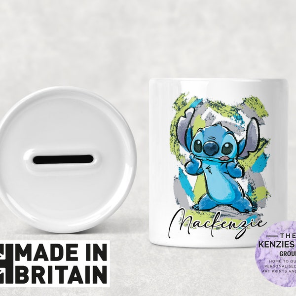 Stitch Money Box - Etsy UK