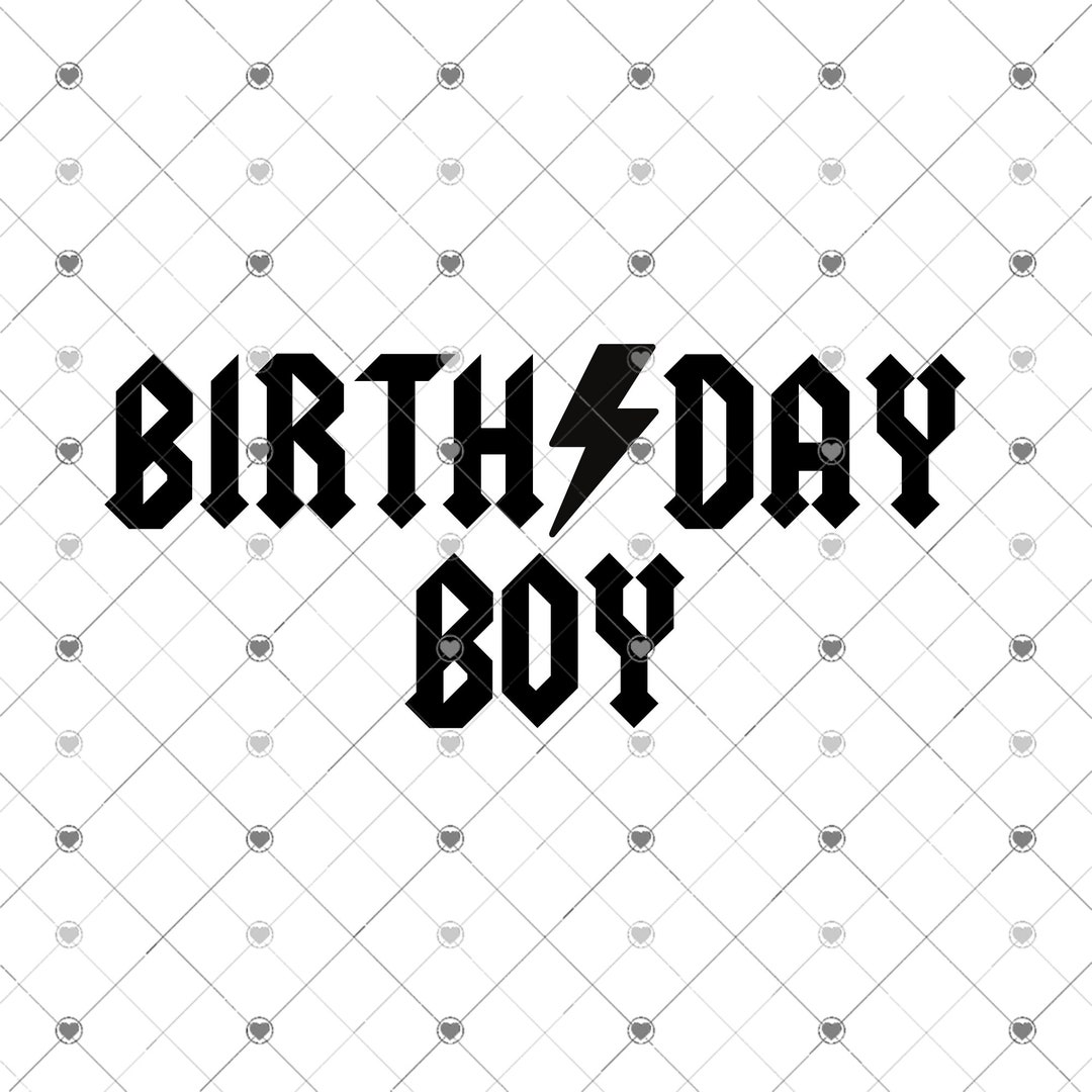 Birthday Boy Rock Design SVG - Etsy