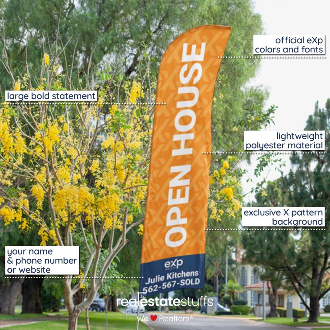 UPDATED Exp Realty OPEN HOUSE Feather Flag Banner - Etsy