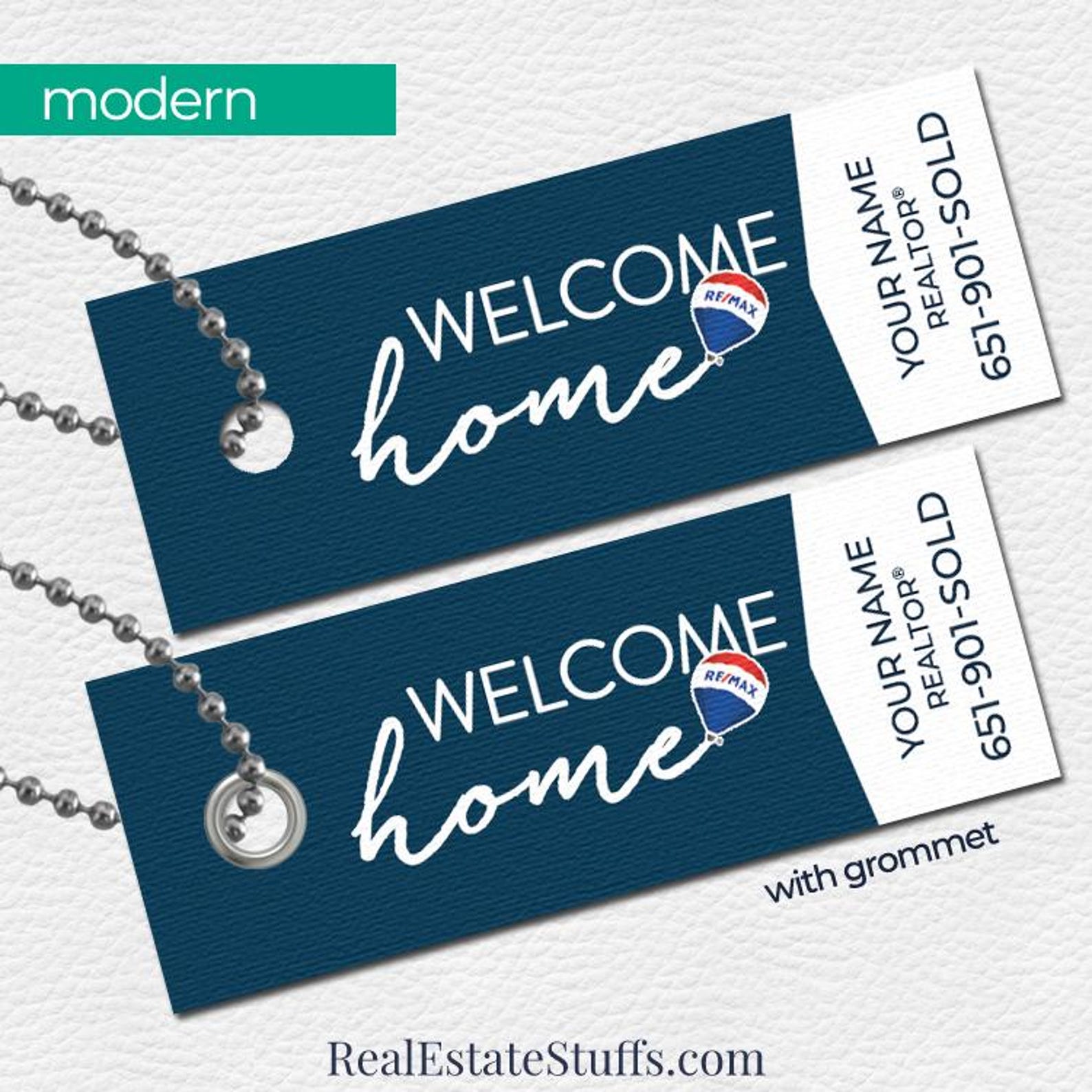 CUSTOM Remax Real Estate Keychain Key Tags Personalized - Etsy