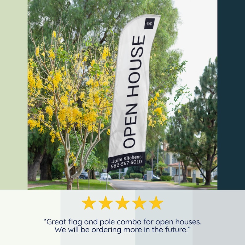 UPDATED Exp Realty OPEN HOUSE Feather Flag Banner - Etsy