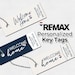 CUSTOM Remax Real Estate Keychain Key Tags Personalized - Etsy