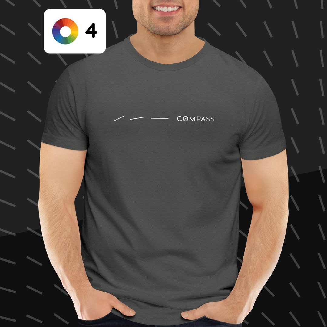 COMPASS Realty Real Estate Logo 100% Cotton T-shirts - Etsy