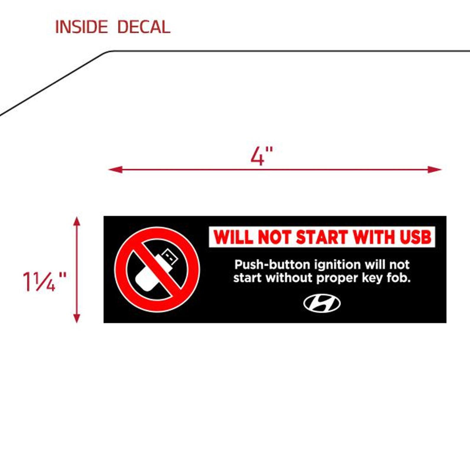 Push Button Ignition Theft Deterrent Alarm Security Sticker Decal - Etsy