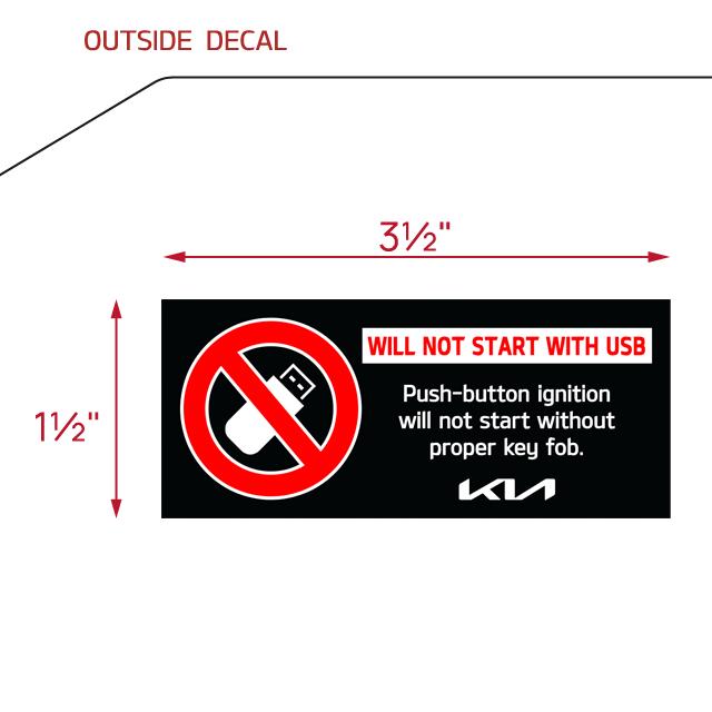 Push Button Ignition Theft Deterrent Alarm Security Sticker Decal - Etsy
