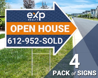 Exp Realty OPEN HOUSE Arrow Directional Yard Sign - Etsy