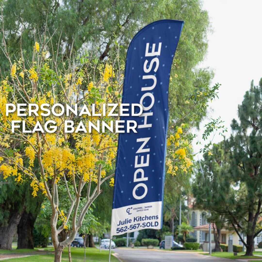 OPEN HOUSE Feather Flag Banner - for Coldwell Banker Realtors Agents ...