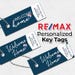 CUSTOM Remax Real Estate Keychain Key Tags Personalized - Etsy