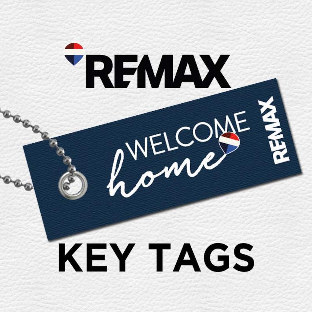 Remax Real Estate Keychain Key Tags Closing Gift - Etsy