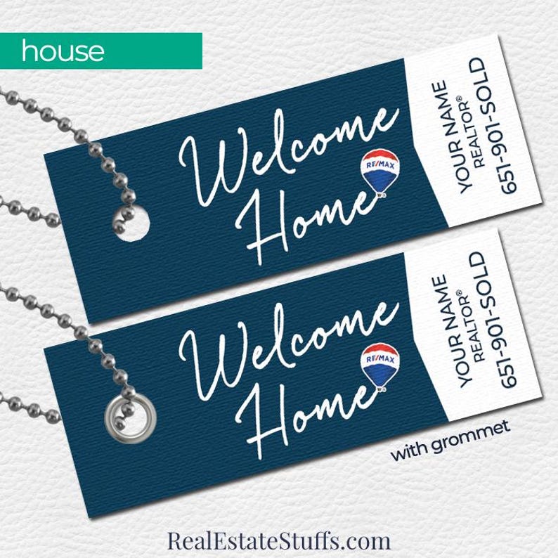 CUSTOM Remax Real Estate Keychain Key Tags Personalized - Etsy