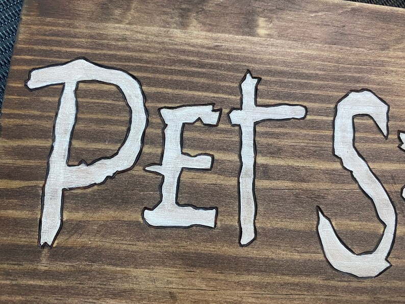 Pet Sematary Hanging Sign - Etsy